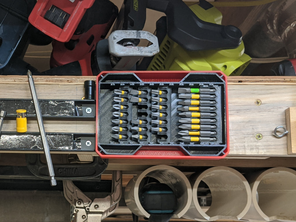 Dewalt TSTAK Bit Tray Wall Mount – 3D Prints